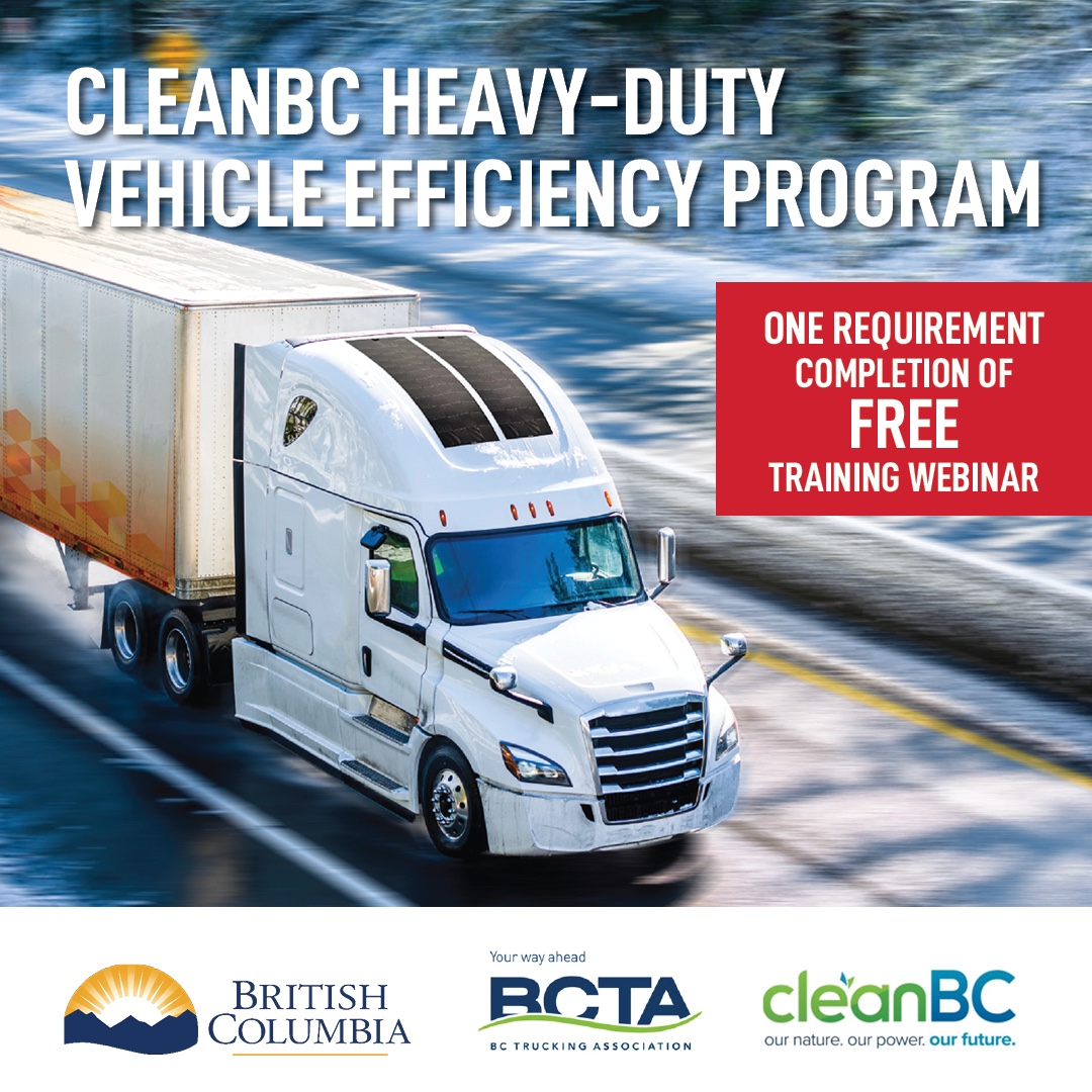 CleanBC Heavy Duty Vehicle Efficiency Program